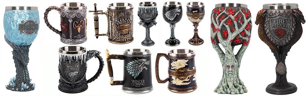 In alto i calici di Game of Thrones, ora disponibili anche in Europa ...
