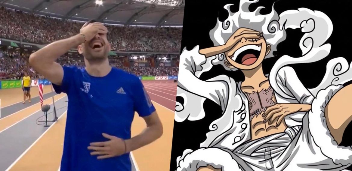 One Piece: il campione del mondo di salto in lungo Miltiadīs Tentoglou ... One Piece: il campione del mondo di salto in lungo Miltiadīs Tentoglou ...